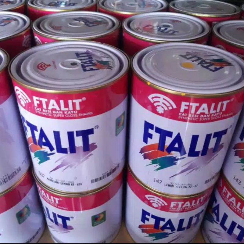 Jual CAT FTALIT KAYU & BESI PUTIH/HITAM/DOFF/MERAH/KUNING/HIJAU/SILVER ...