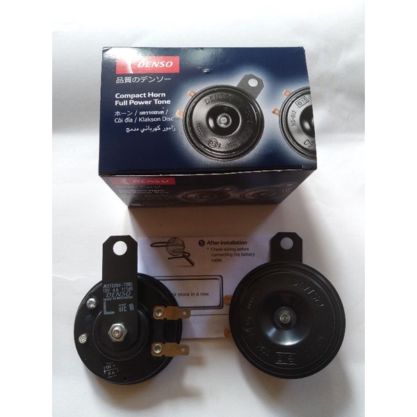 Jual Klakson Mobil Denso Model Disc Compact Horn Full Power Tone ...