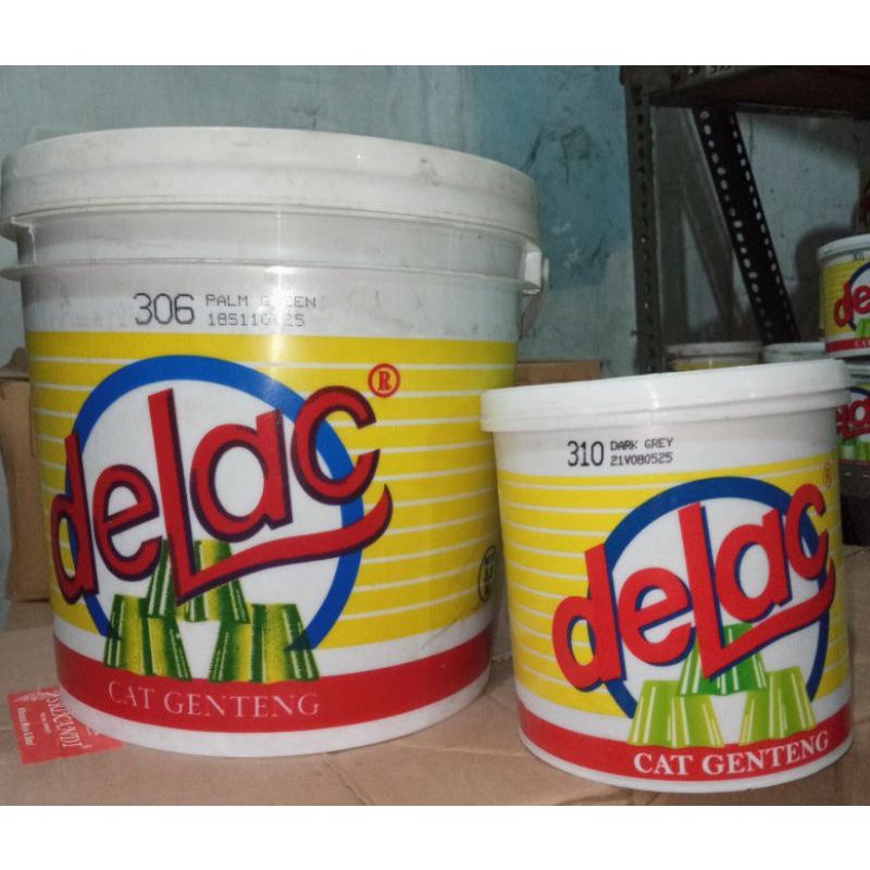 Jual CAT GENTENG DELAC 1 KG WARNA CAT EXTERIOR LAPANGAN TROTOAR KOLAM ...
