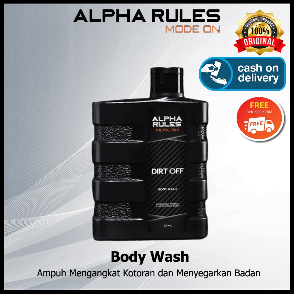 Jual Alpha Rules Dirt Off Sabun Mandi Pria Alpharules Body Wash 250 ml ...