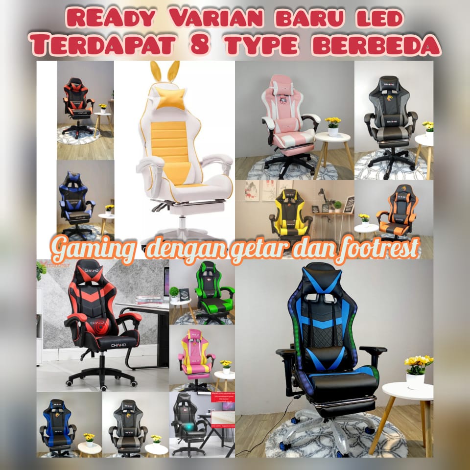 Jual Kursi Gaming Bangku Gamers Kursi Main Game Komputer Kerja Kualitas ...