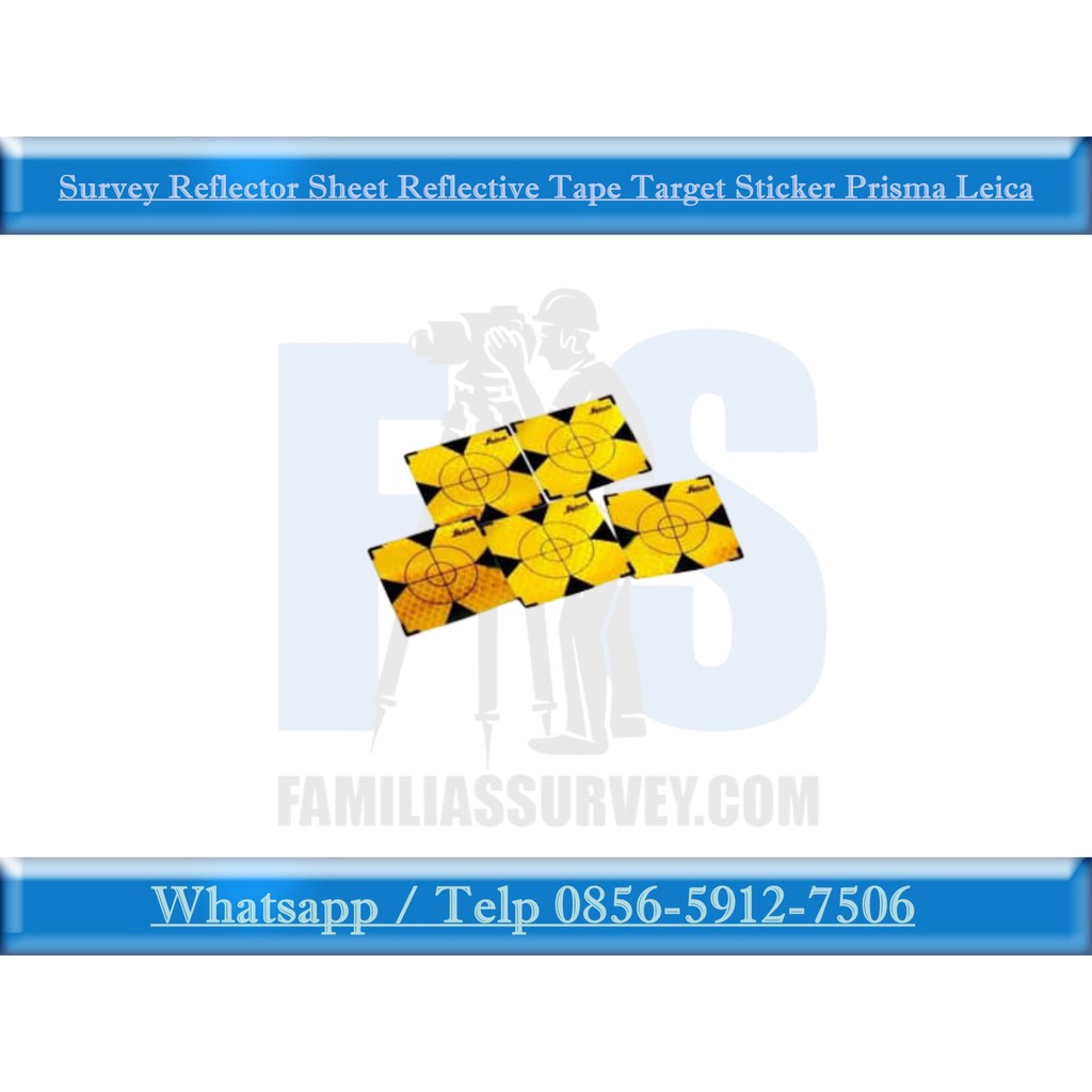 Jual Survey Reflector Sheet Reflective Tape Target Sticker Prisma Leica ...