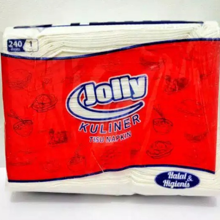 Jual Jolly tissue napkin kuliner 240 sheet tisu 1ply (no.158) | Shopee ...