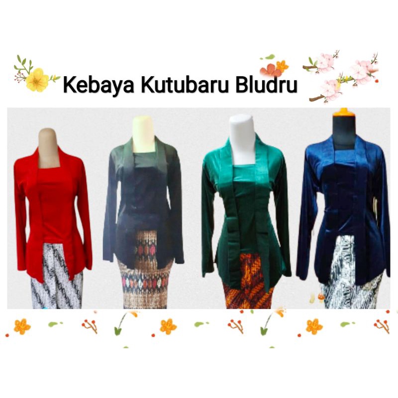 Jual Kebaya Bludru Kutubaru Premium / Kebaya Wanita / Baju Wanita ...