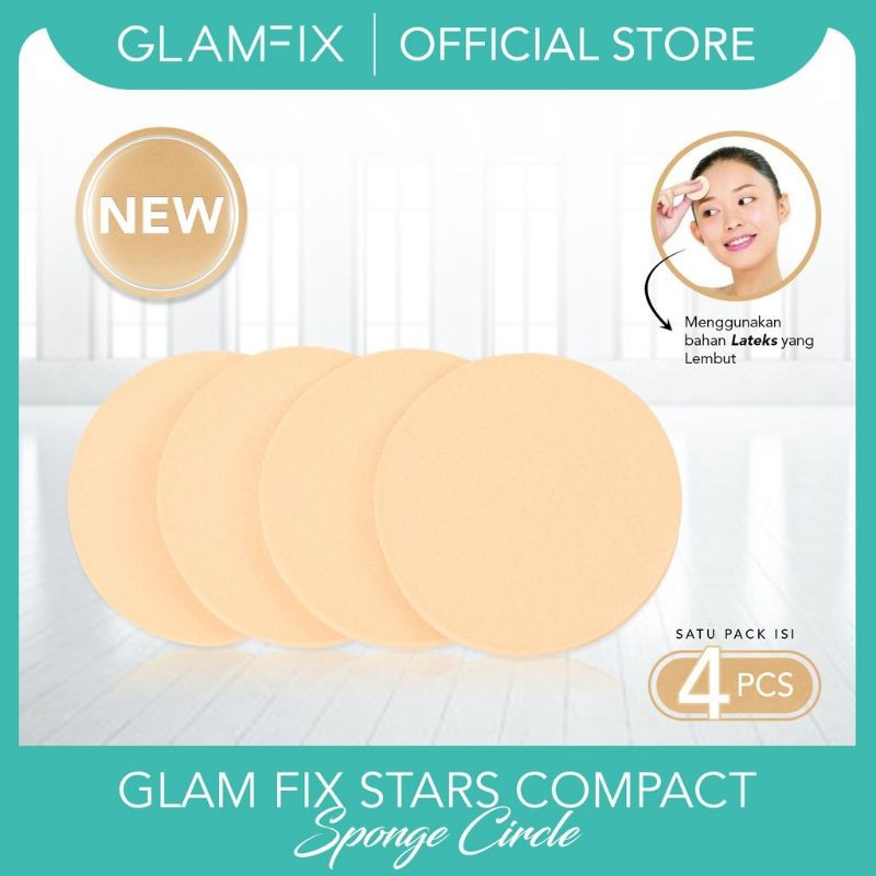 Jual Glam Fix Stars Compact Sponge series / isi 4 PCS | Shopee Indonesia