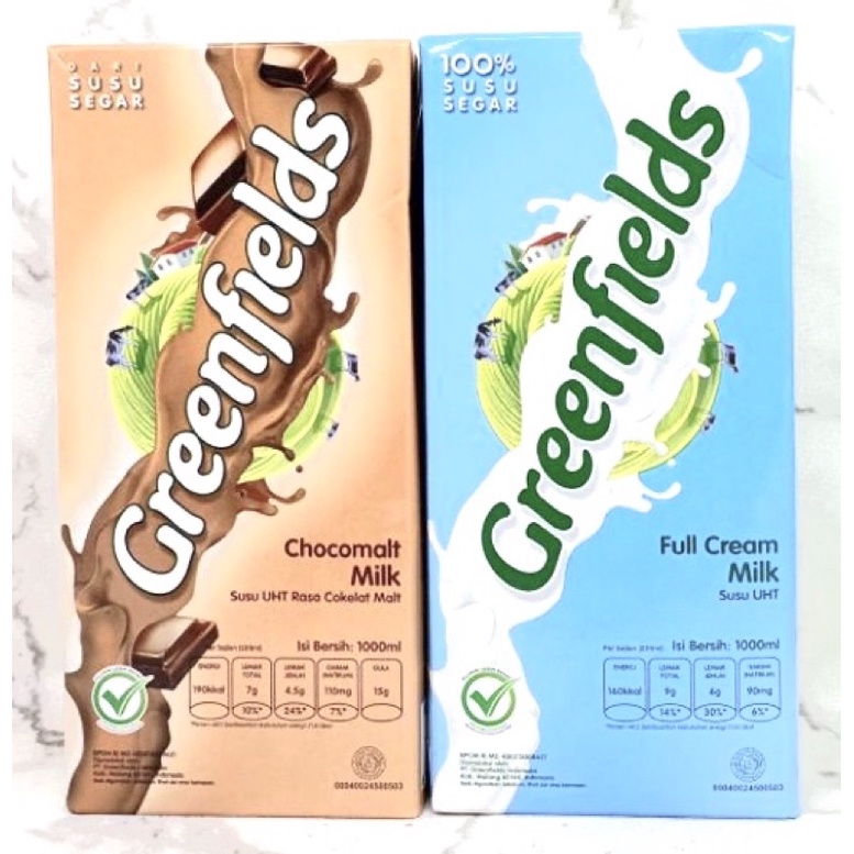 Jual Greenfields Susu UHT Choco Malt (Coklat) & Full Cream | Shopee ...