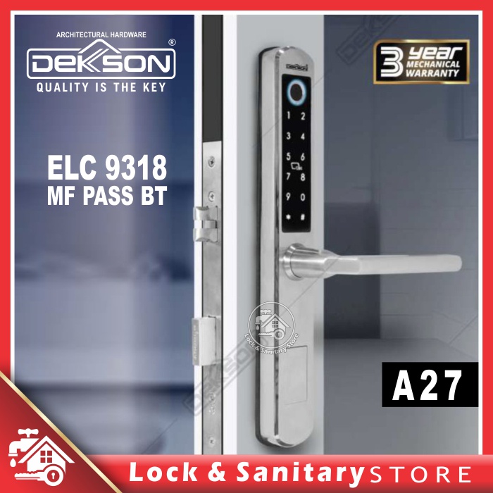 Jual Kunci Elektronik Dekkson EL 9318 A27 MF PASS BT CHR+NA Kunci Pintu ...