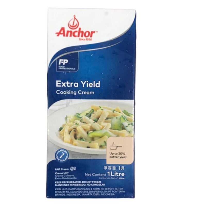 Jual Anchor cooking cream extra yield 1 liter | Shopee Indonesia