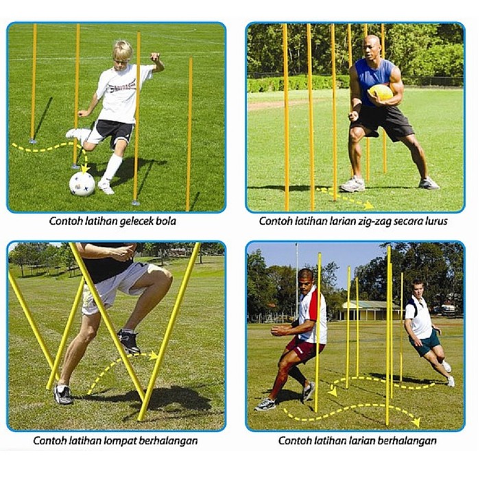 Jual Tiang Penanda Tanam Elastis Agility Pole Set Training 048-1 ...