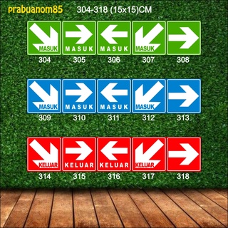 Jual Stiker panah , stiker jalur, stiker rute , masuk dan keluar ...