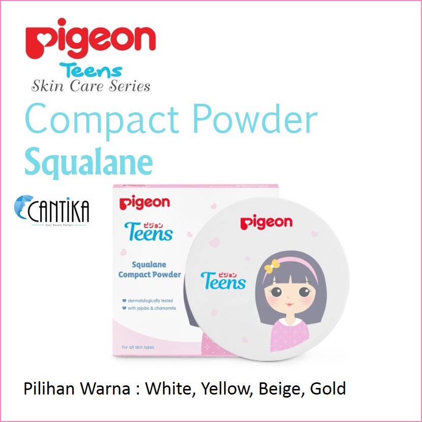 Jual PROMO PIGEON Teens Compact Powder Squalane Natural Looks | Shopee ...