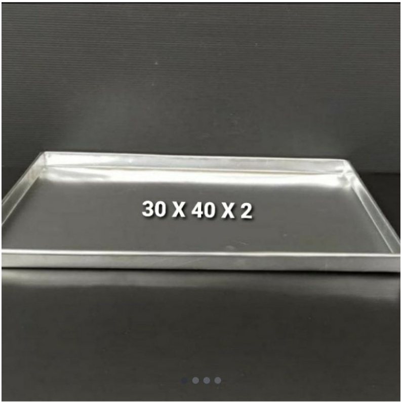 Jual LOYANG KUE KERING PERSEGI PANJANG ALUMUNIUM UKURAN 30X40CM TINGGI ...