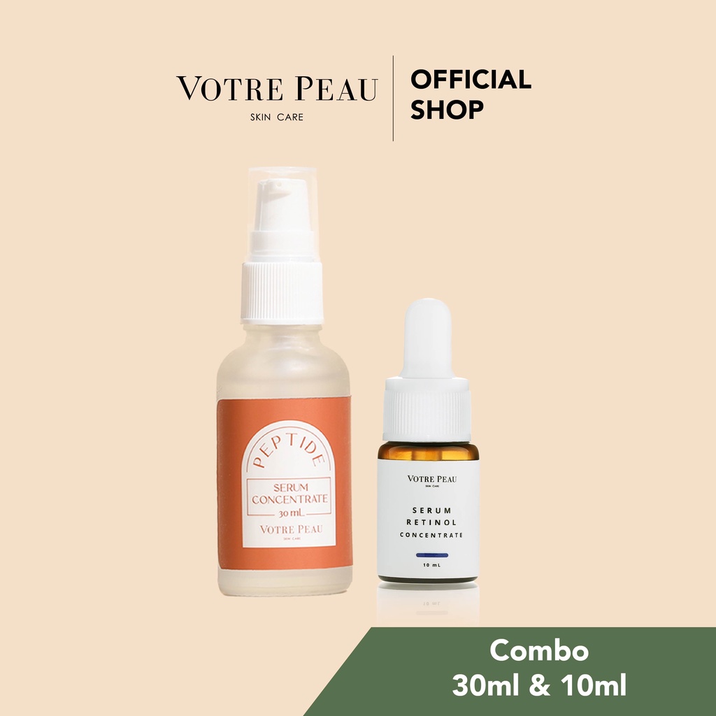 Jual Votre Peau Combo : Peptide Serum Concentrate 30ml + Retinol Serum ...
