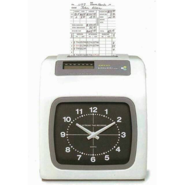 Jual Mesin absen /absensi AMANO BX 6000#best produk | Shopee Indonesia