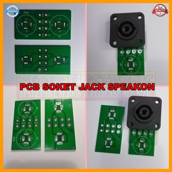 Jual PCB SPEAKON PCB SOKET JACK SPEAKON PCB Speakon Pcb Spicon | Shopee ...