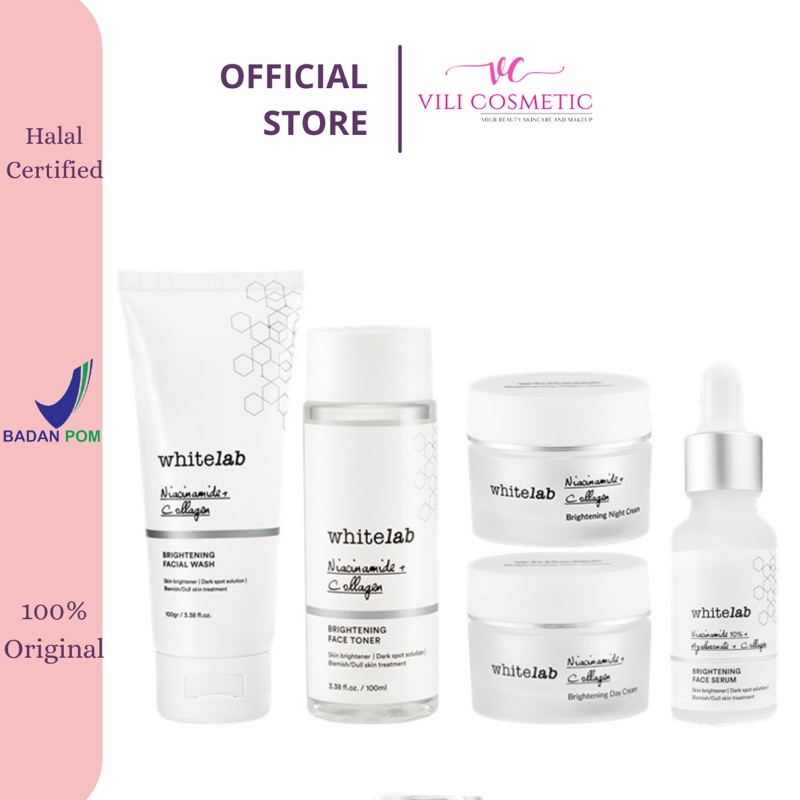 Jual WHITELAB - Brightening Series (Paket Wajah & Serum) | Shopee Indonesia