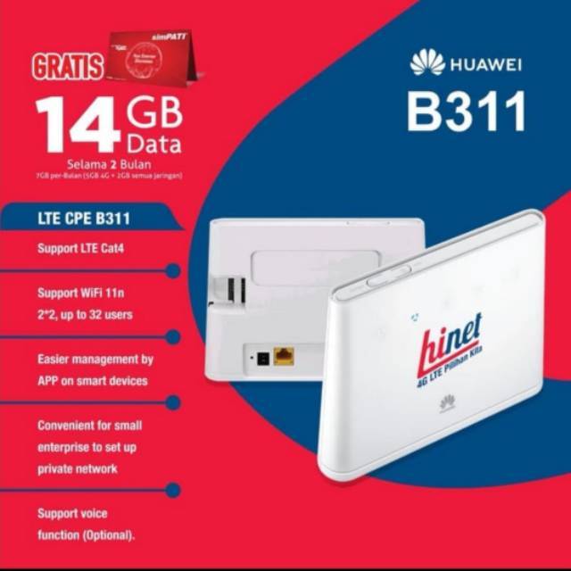 Modem Router Huawei B311 4G LTE Unlock - Best Seller Garansi Resmi ...