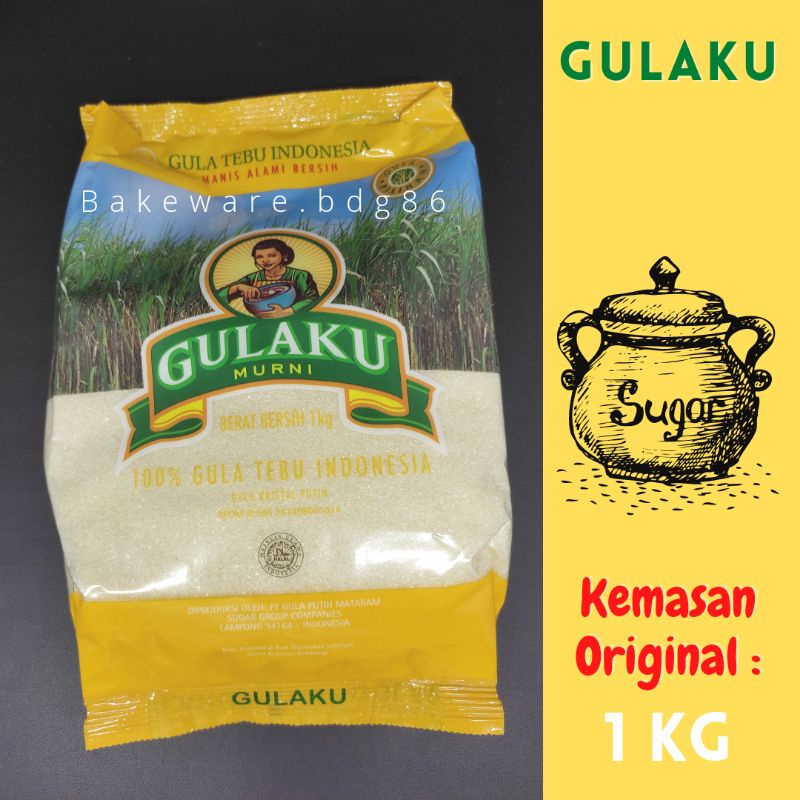Jual GULAKU KUNING GULA PASIR 1 KG ORIGINAL | Shopee Indonesia