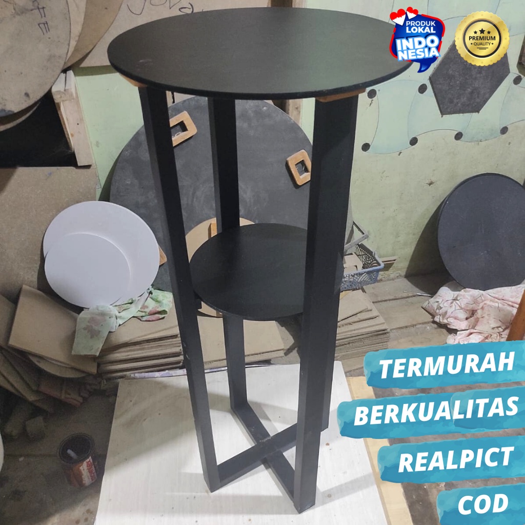 Jual Meja Bar Meja Tinggi Meja Cafe Classic Aesthteic Japandi 2 Susun ...