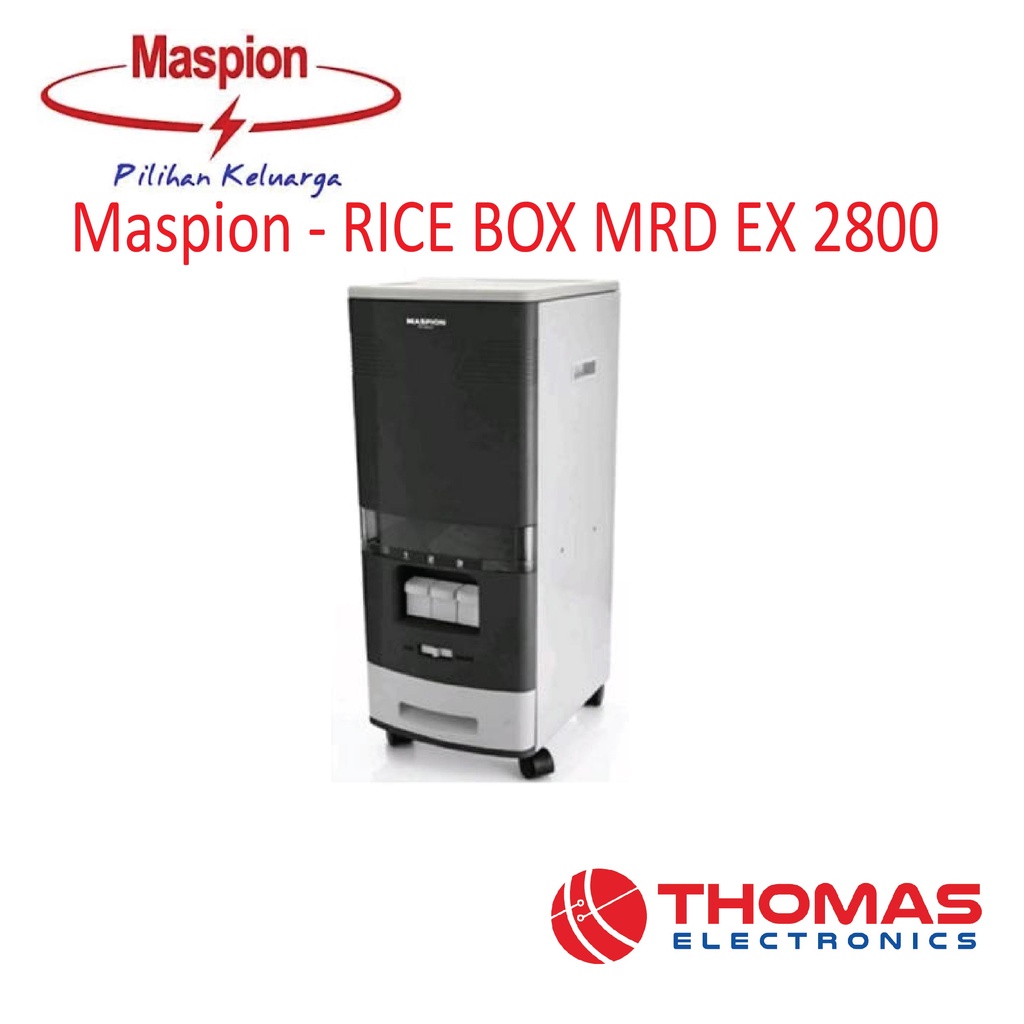 Jual Rice Box Tempat Beras Maspion EX 2800 Kapasitas 28 Kg | Shopee ...