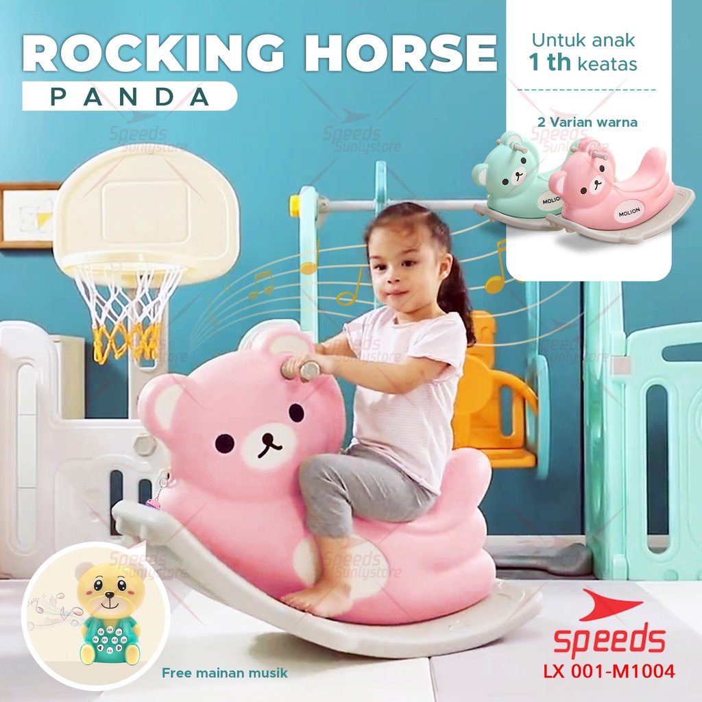 Jual SPEEDS Mainan Anak Kuda Kudaan Mainan Kuda Rocking Panda Mainan ...
