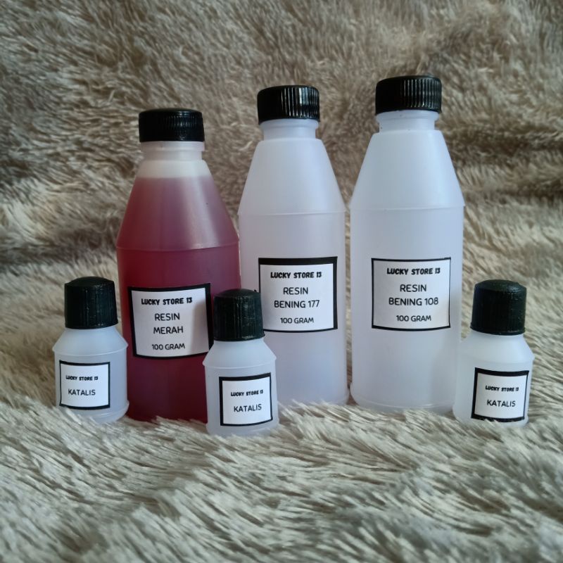 Jual RESIN BENING 108 / 177 / MERAH 100 gram + Katalis Kerajinan Resine ...