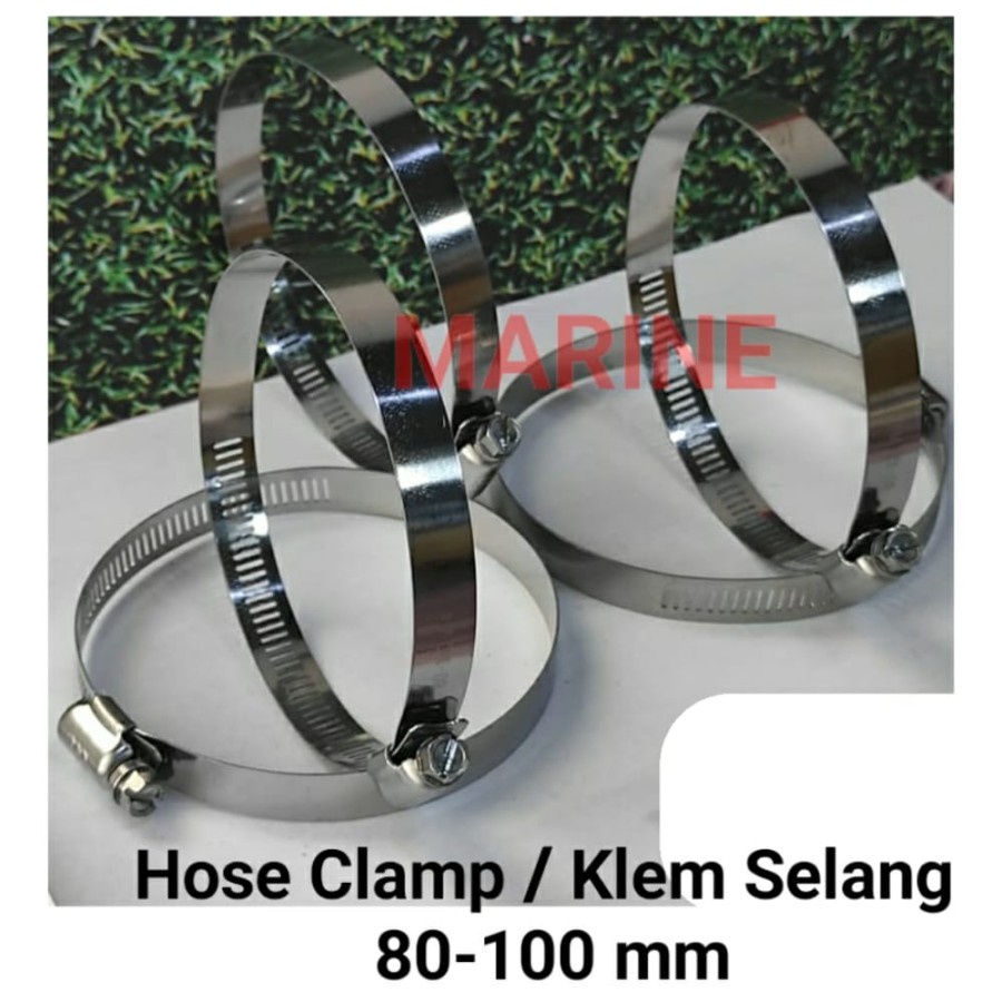 Jual KLEM SELANG / PENGIKAT BESI STAINLESS STEEL 304. 80-100MM | Shopee ...
