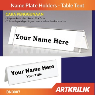 Jual PAPAN NAMA MEJA | SIGN RESERVASI VIP CAFE RESTO 30 x 10 CM AKRILIK ...