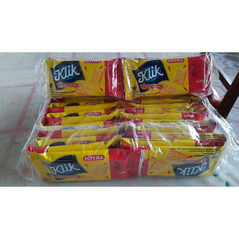 Jual Klik Crackers 12 gram (1 pack isi 20 pcs) | Shopee Indonesia