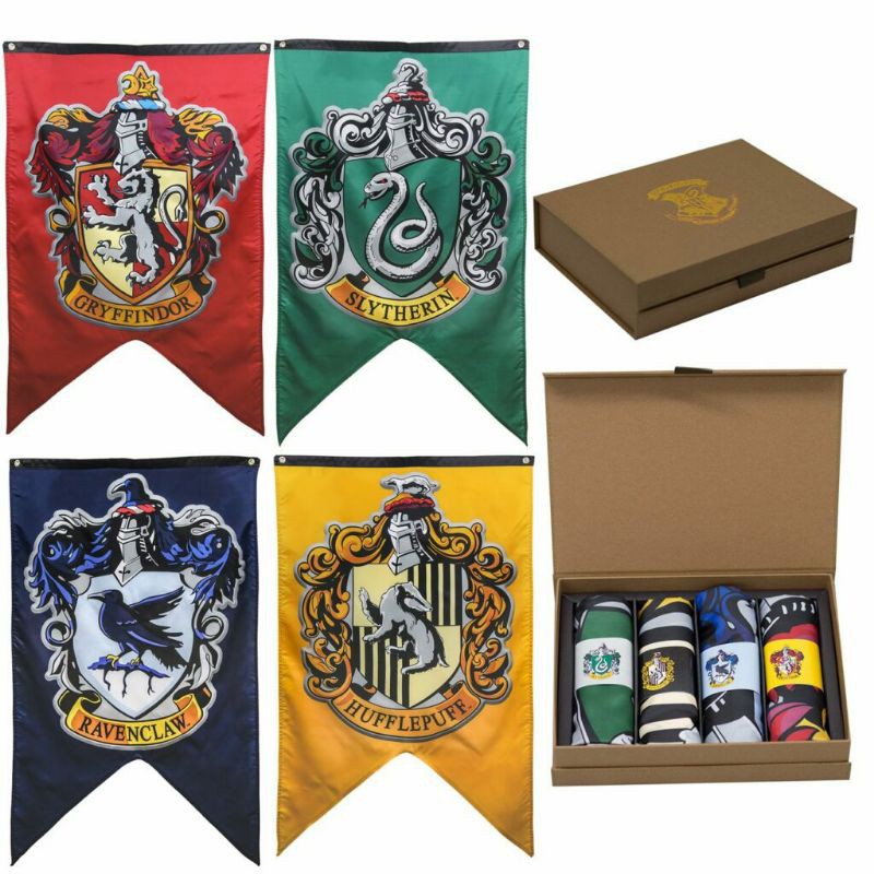 Jual Hogwarts Houses Flag/Bendera Hogwarts/Hogwarts Banner - Harry ...