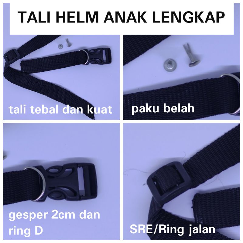 Jual Tali Helm anak - tali helm anak lengkap | Shopee Indonesia