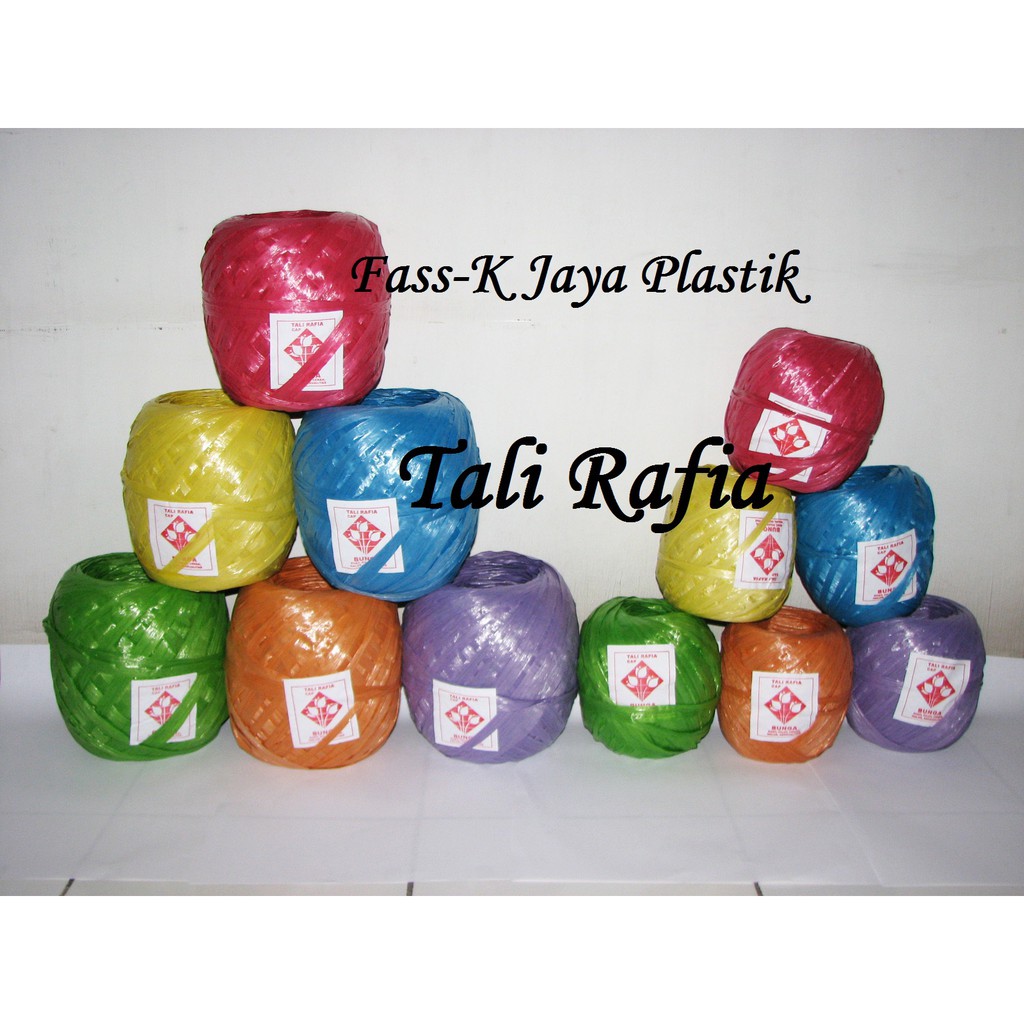 Jual Tali Rafia Warna Warni berat 1kg | Shopee Indonesia