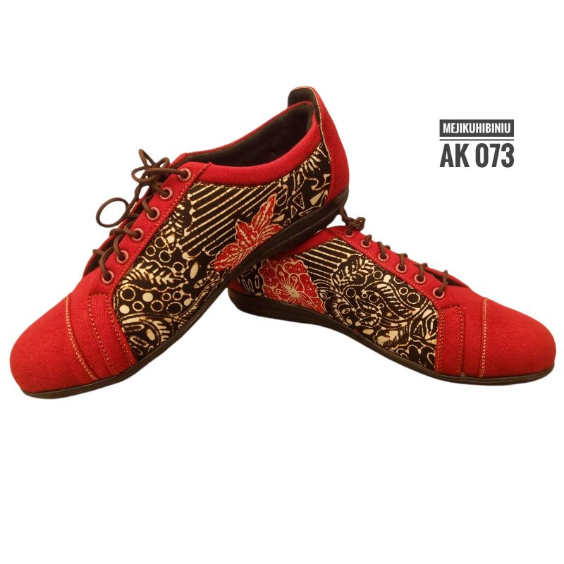 Jual Mejikuhibiniu Butik - Sepatu Sneakers Kanvas Mix Batik - Low Cut ...