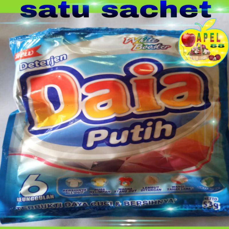 Jual daia putih 1 sachet ( netto 53 gram ) | Shopee Indonesia