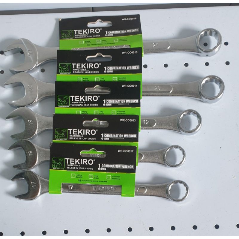 Jual TEKIRO KUNCI RING PAS 17,18,19,20,21MM,22MM/ Tekiro combination ...