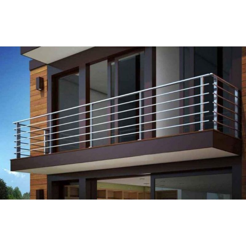 Jual reling stainless steel/pagar stainless reling balkon | Shopee ...