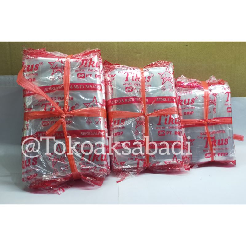 Jual PLASTIK PP BENING CAP TIKUS MERAH UK 1/4 1/2 1KG 1KG1/2 /PLASTIK ...