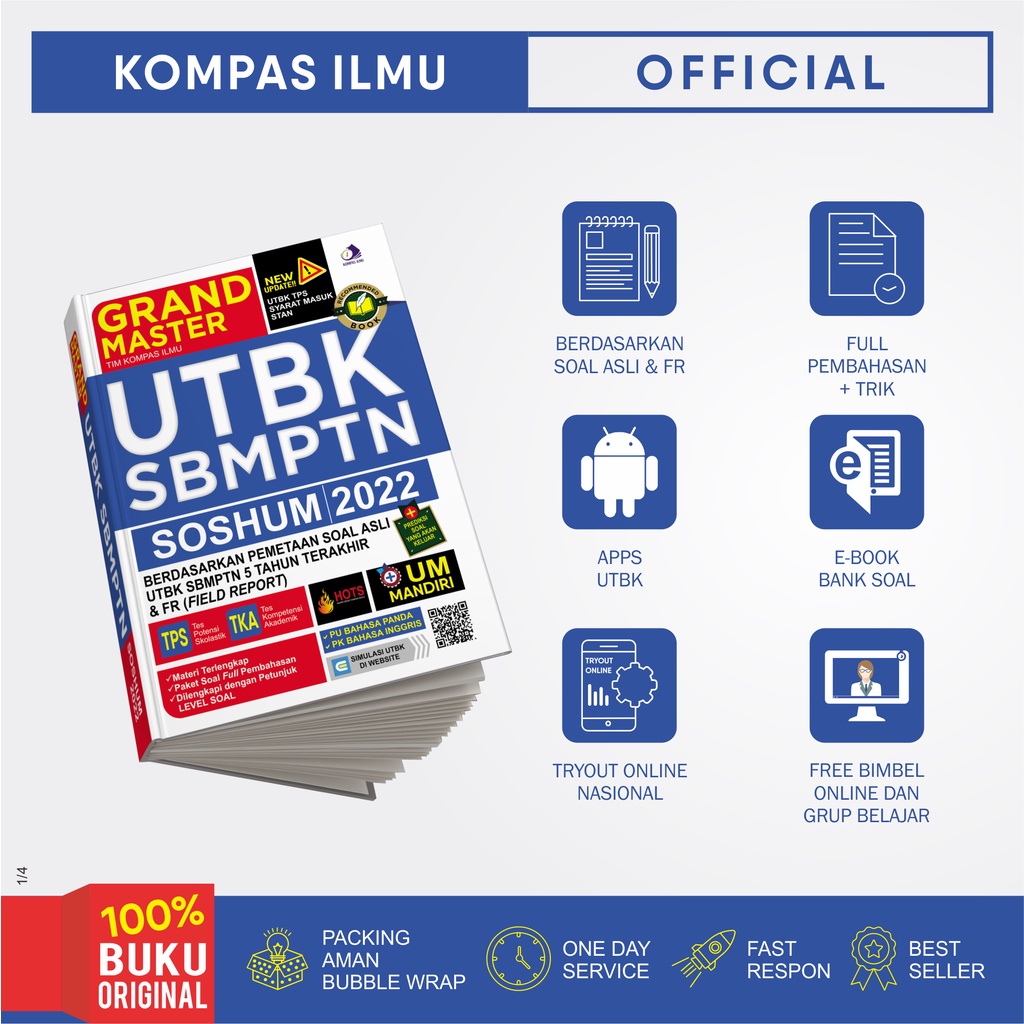 Jual Buku GRAND MASTER UTBK SBMPTN SOSHUM 2022 Indonesia|Shopee Indonesia