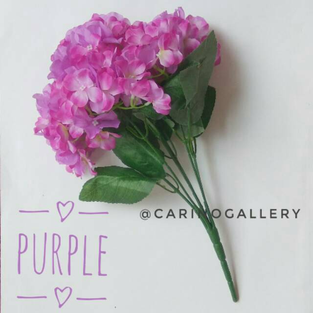 Jual Bunga Artificial Hydrangea Purple (1 batang) | Shopee Indonesia