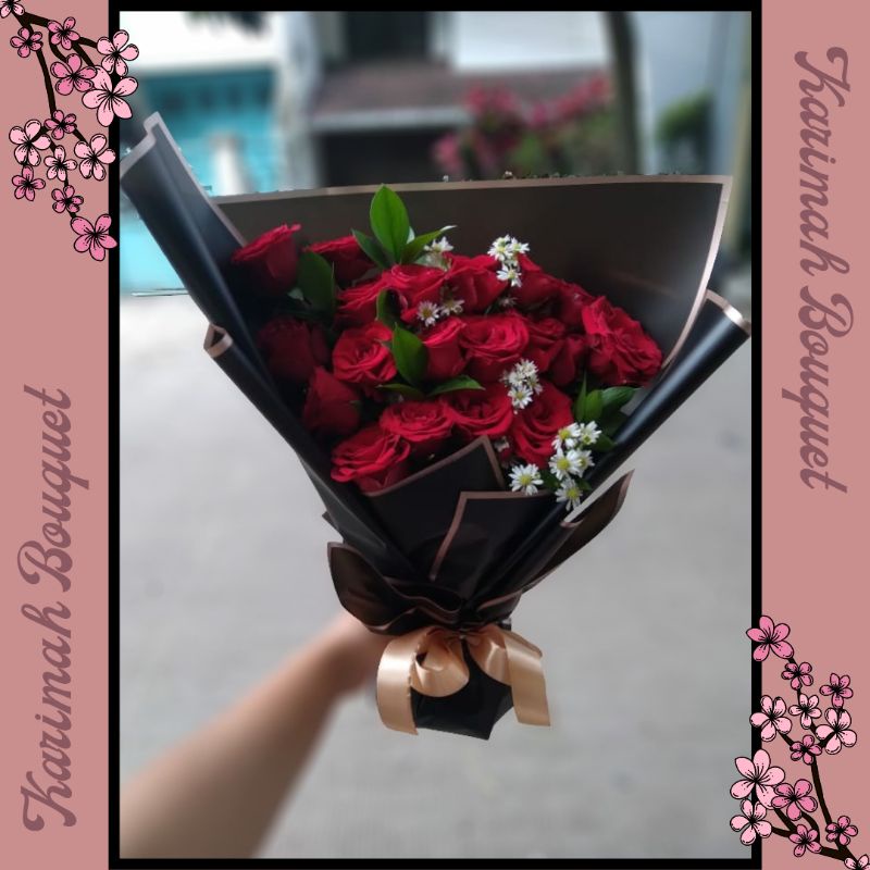 Jual SEHARI JADI! Buket Bunga Wisuda Large 20 tangkai mawar Buket ...