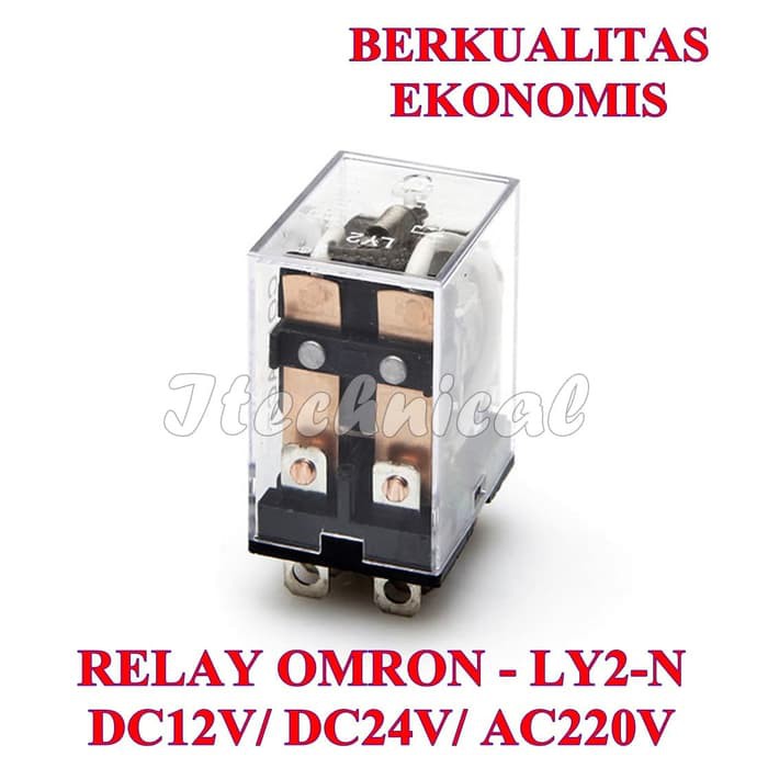 Jual RELAY LY2 12V OMRON / RELAY LY2N 24V OMR / RELAY LY2-N 220V 8 PIN Indonesia|Shopee Indonesia