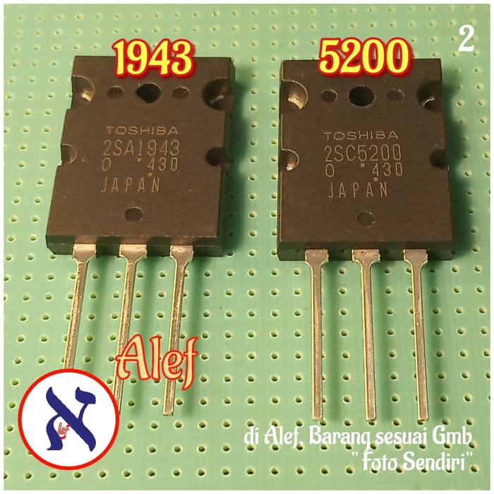 transistor 2sc5200 2sa1943 Toshiba 2sc 5200 2sa 1943 npn 2 | Shopee Indonesia