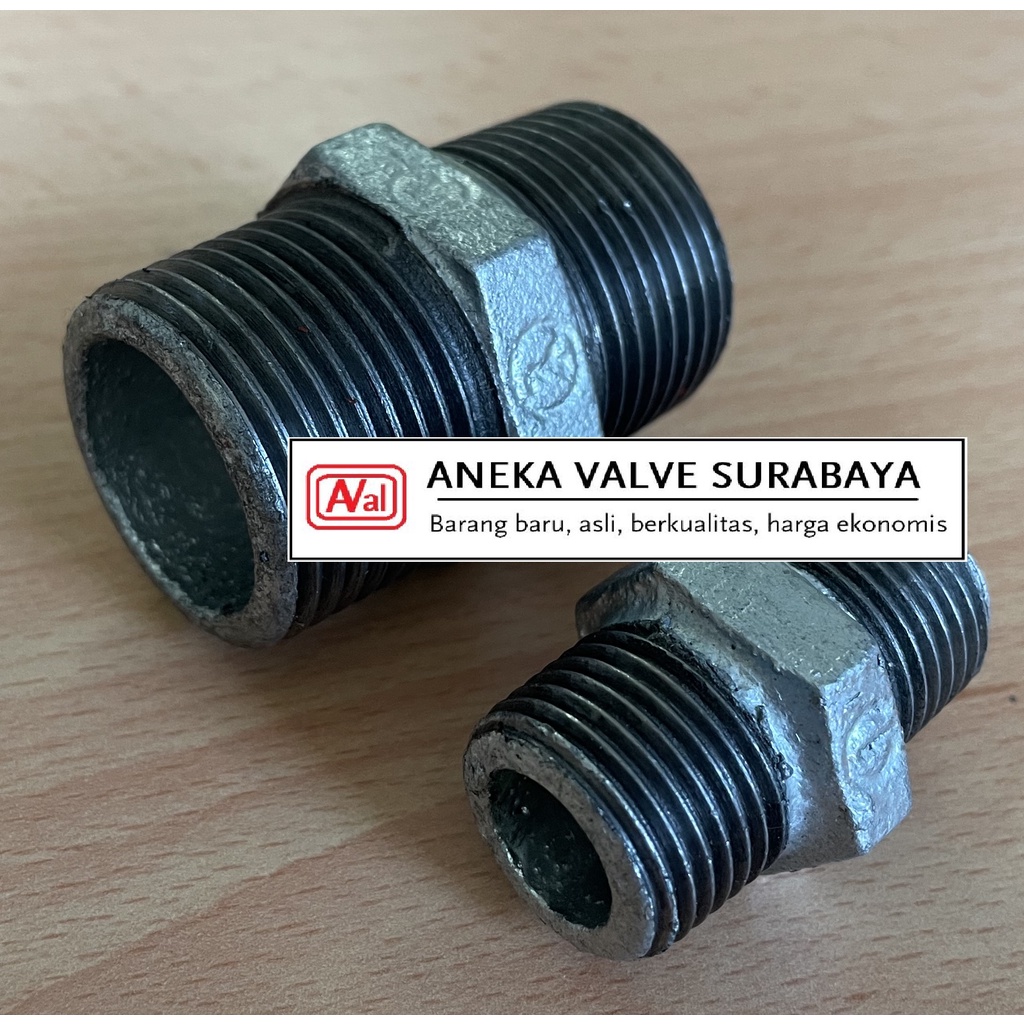 Jual GALVANIS DOUBLE DOBEL NIPPLE NEPEL HEX SOK SOCK DRAT LUAR 3" DN80 | Shopee Indonesia