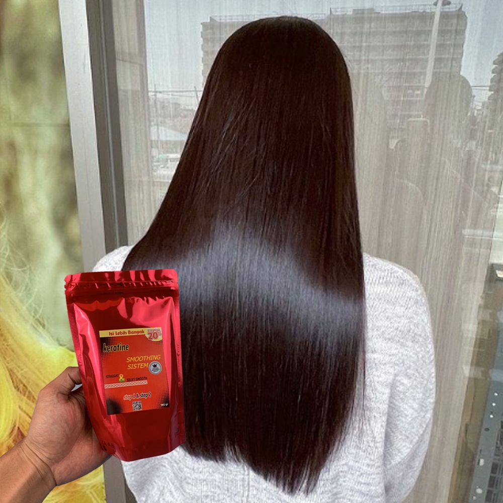 Jual Pelurus Rambut Keratin Smoothing Rambut Permanen Pelembut Step 1 ...