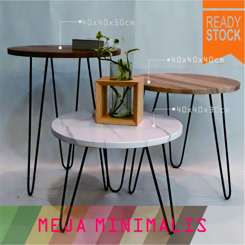Jual MEJA BULAT MINIMALIS Indonesia|Shopee Indonesia