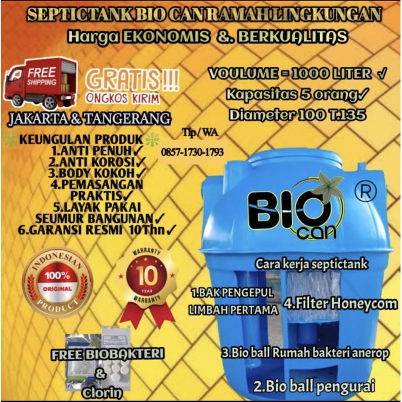 Jual Septic tank bio, biotech, biotank, biofill, biotaff 1000L | Shopee ...