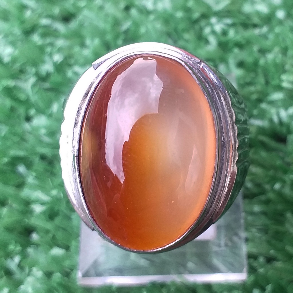 Jual Batu Akik King Obi Simbol Merah Putih Gradasi Alami Kristal Indah ...