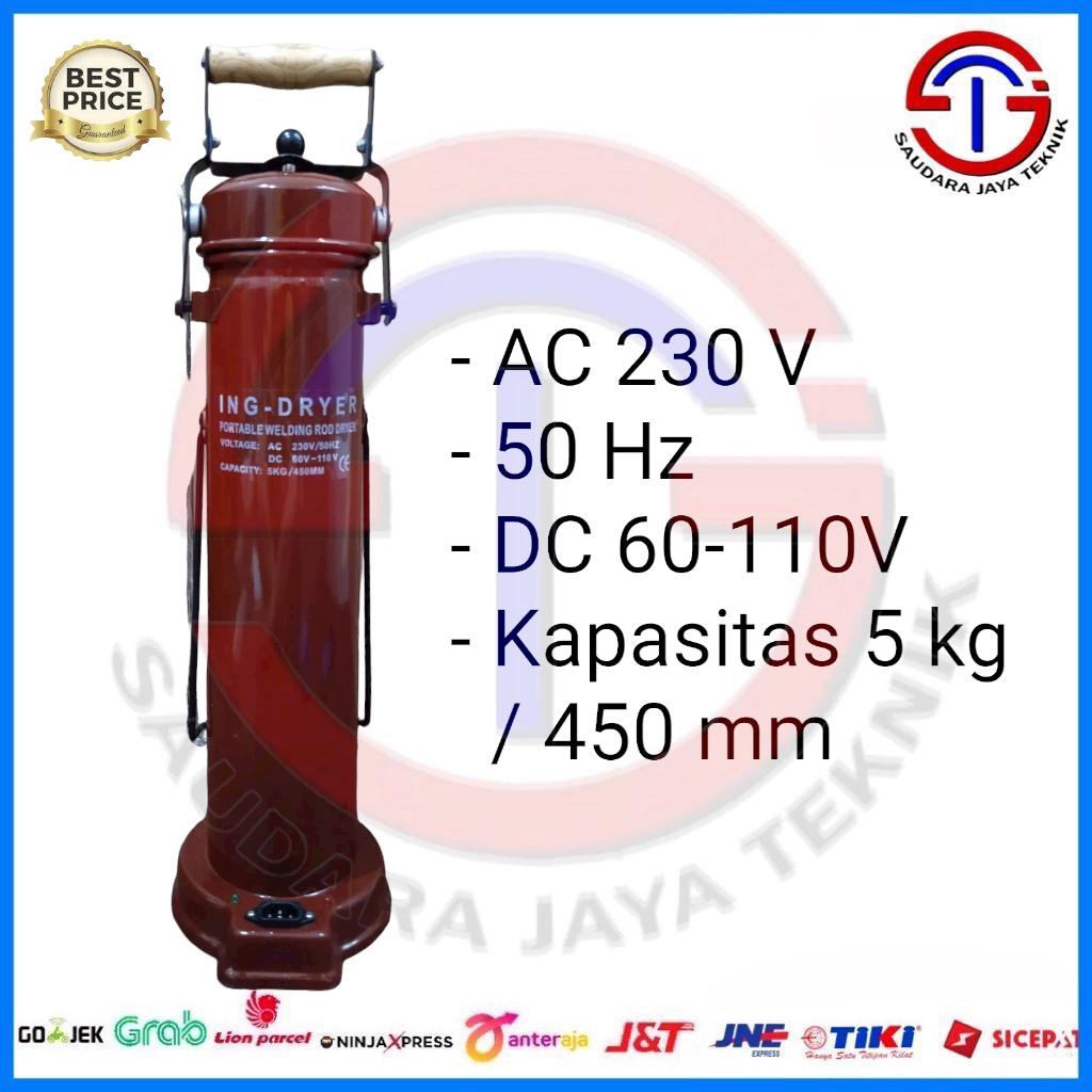 Jual Termos Kawat Las / Oven Welding Electrode Rod Dryer Portable 5kg ...