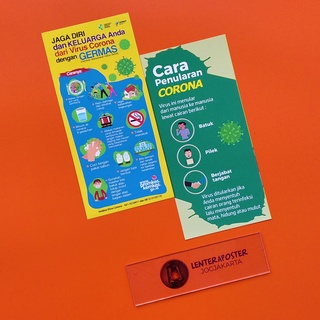 Jual Flyer/Brosur Cara Penularan Corona dan Jaga diri dan keluarga anda ...