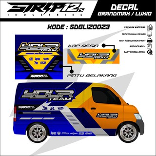 Jual Decal grandmax luxio blindvan minibus fullbody sticker premium ...